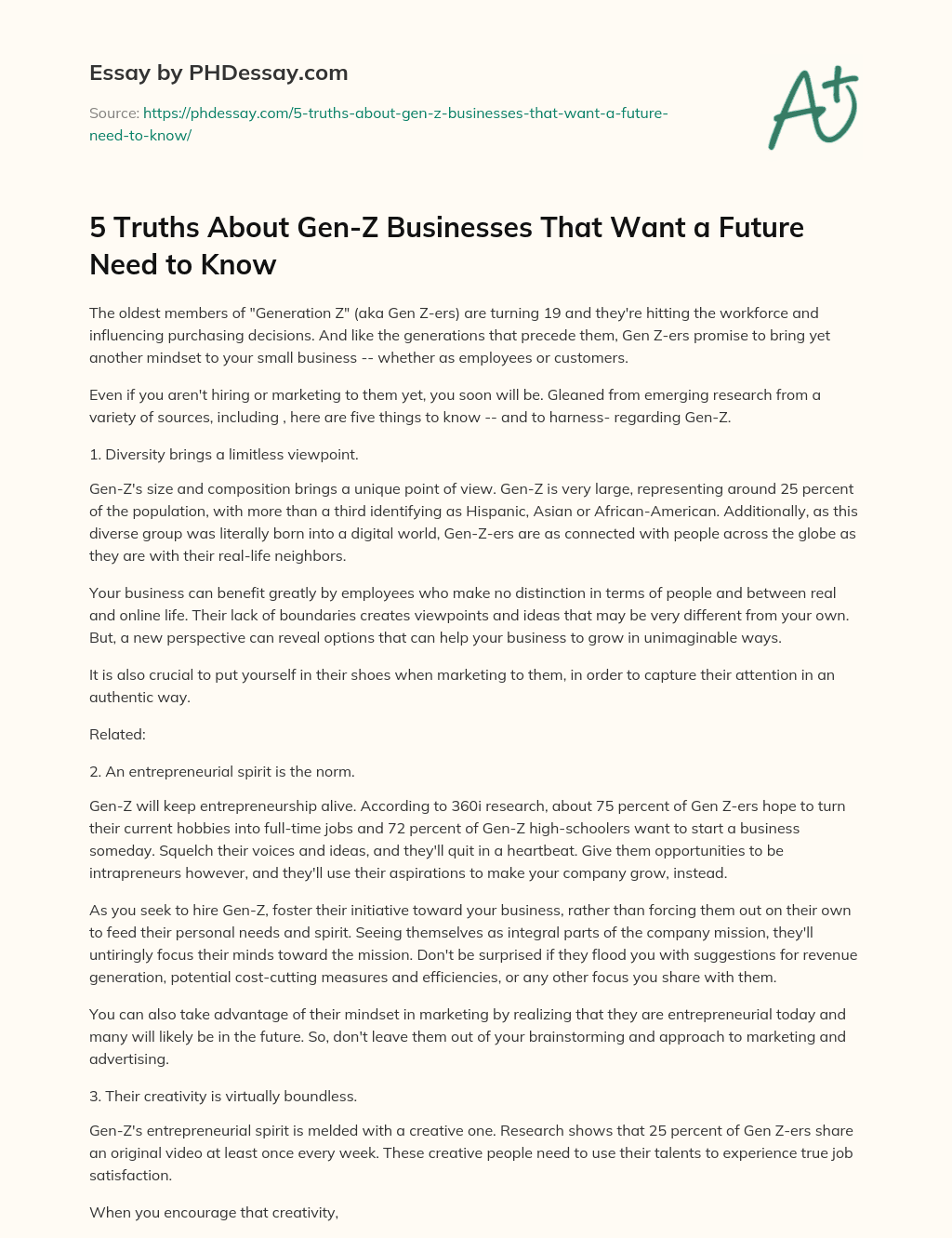 5 Truths About Gen-Z Businesses That Want a Future Need to Know ...