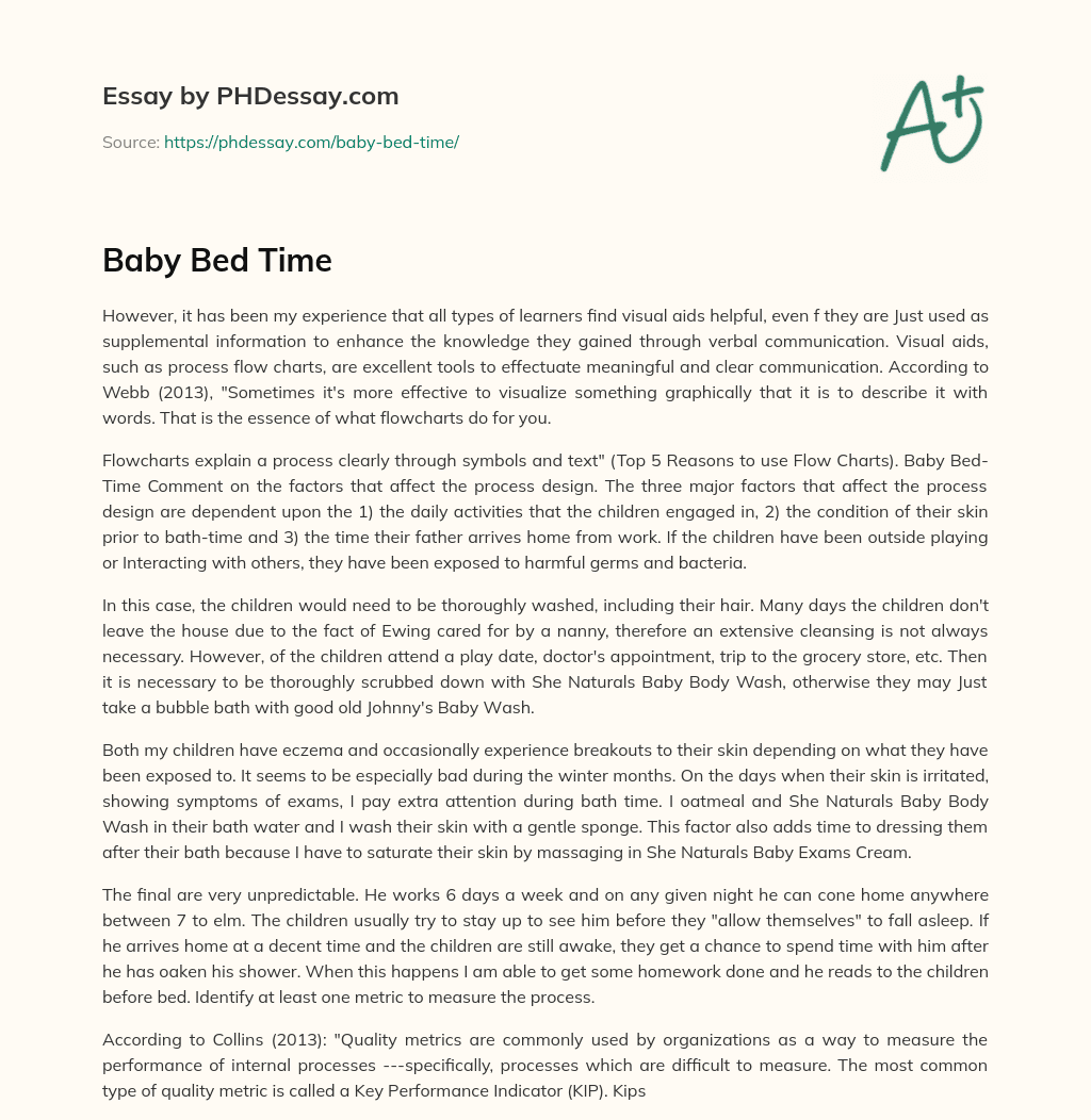 Baby Bed Time - PHDessay.com