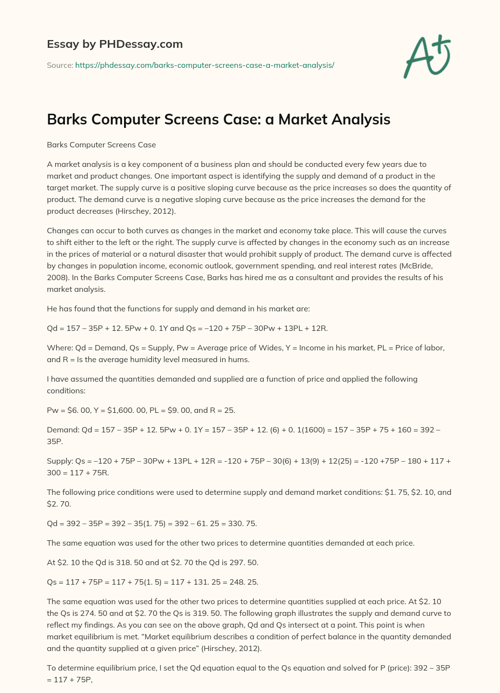 Barks Computer Screens Case: a Market Analysis - PHDessay.com
