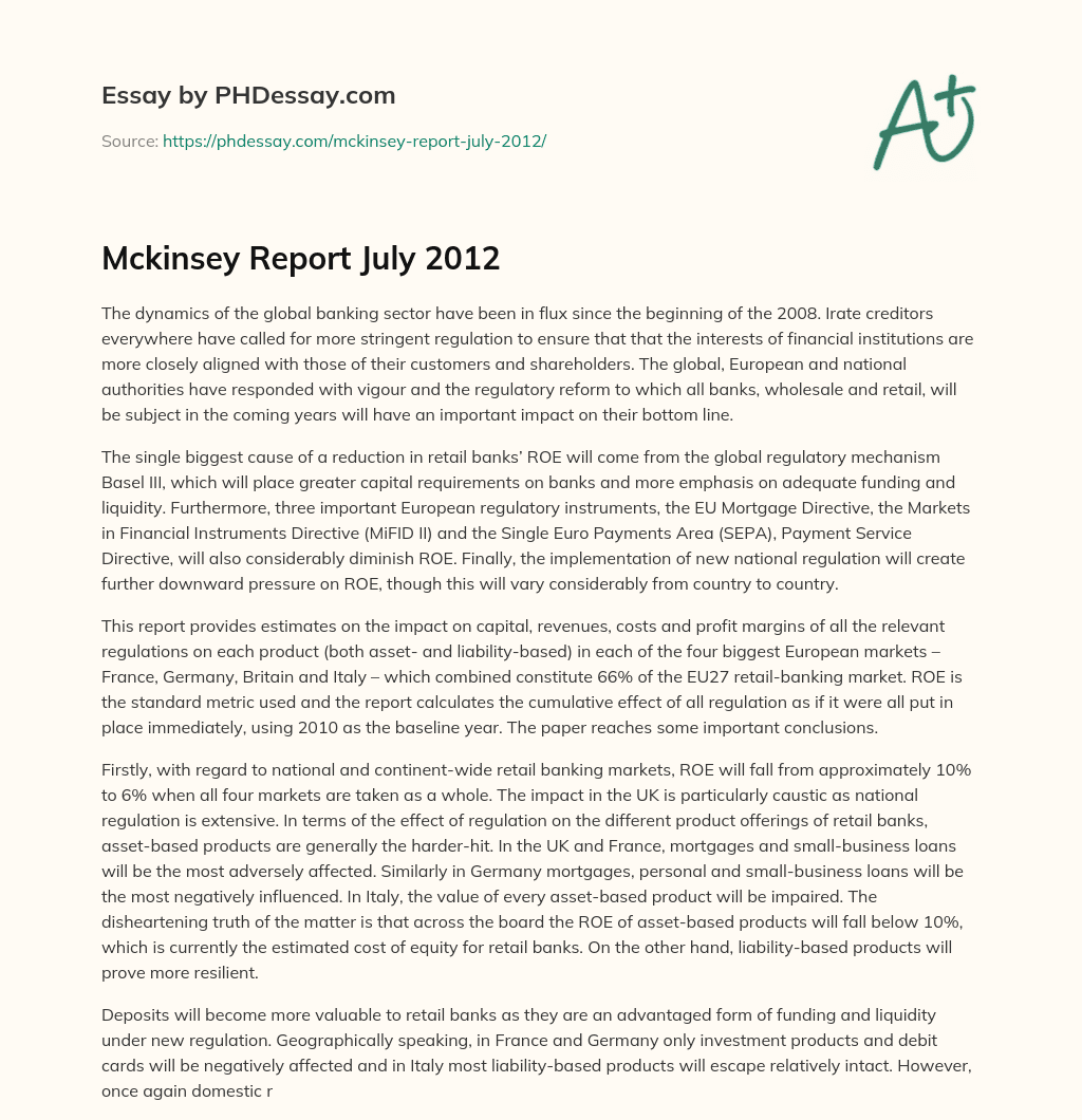 Mckinsey Report July 2012 - PHDessay.com