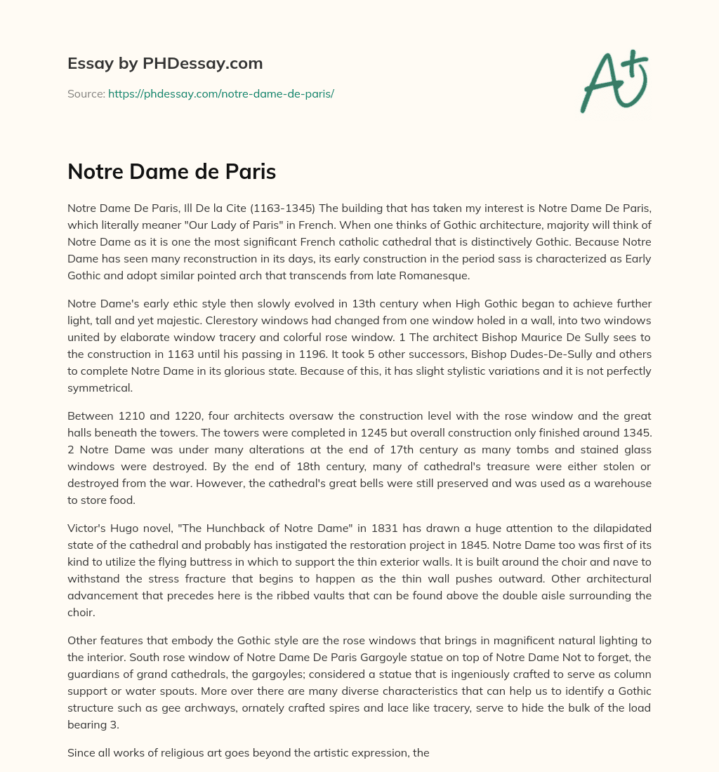 Notre Dame de Paris - PHDessay.com