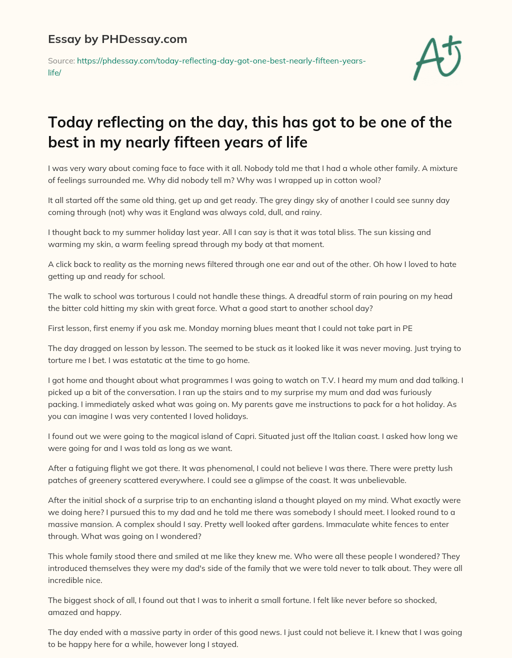 Today reflecting on the day, this has got to be one of the best in my ...