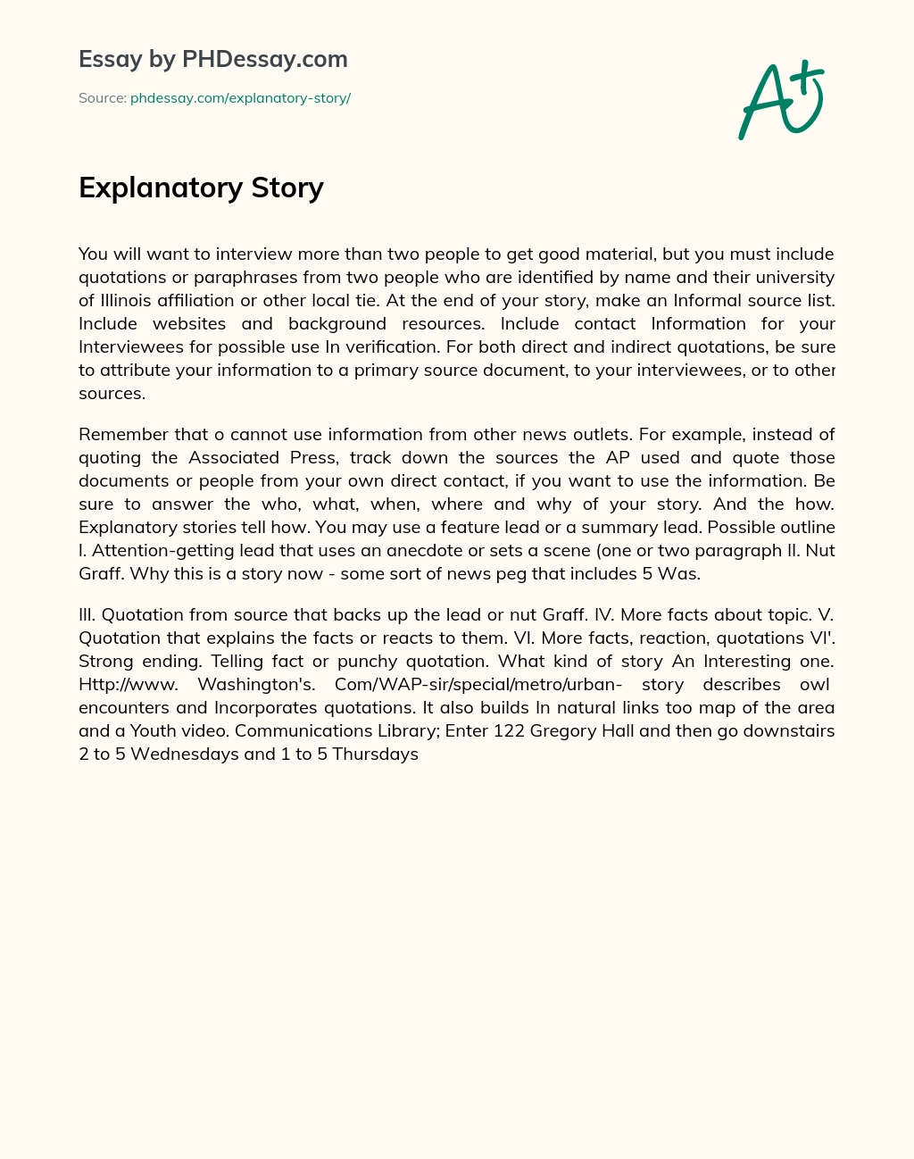 Explanatory Story Narrative And Expository Essay Example 300 Words Explanatory Story Narrative And Expository Essay Example 300 Words